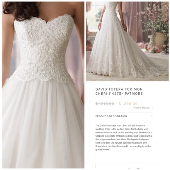 David Tutera | Dresses | David Tutera Patmore Wedding Dress | Poshmark